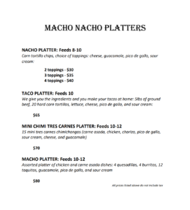 Macho Nacho – Macho Nacho – A Mexican Restaurant